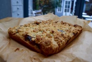 Festive Mincemeat Crumble Slice recipe from Lucy Loves Food Blog